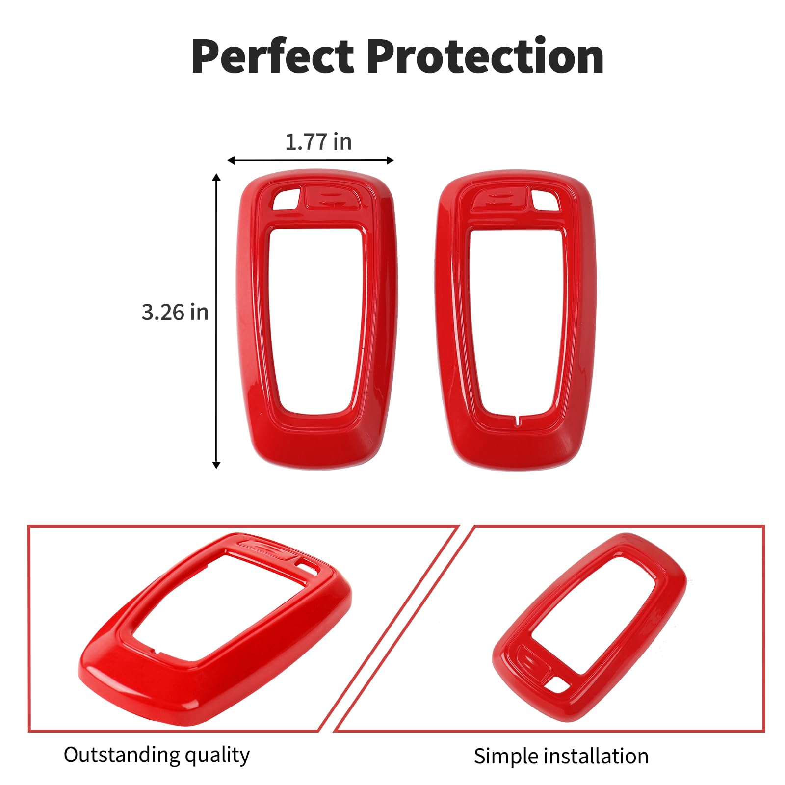 Snapklik.com : JWWY For Bronco Key Fob Cover Case Shell Protection ...