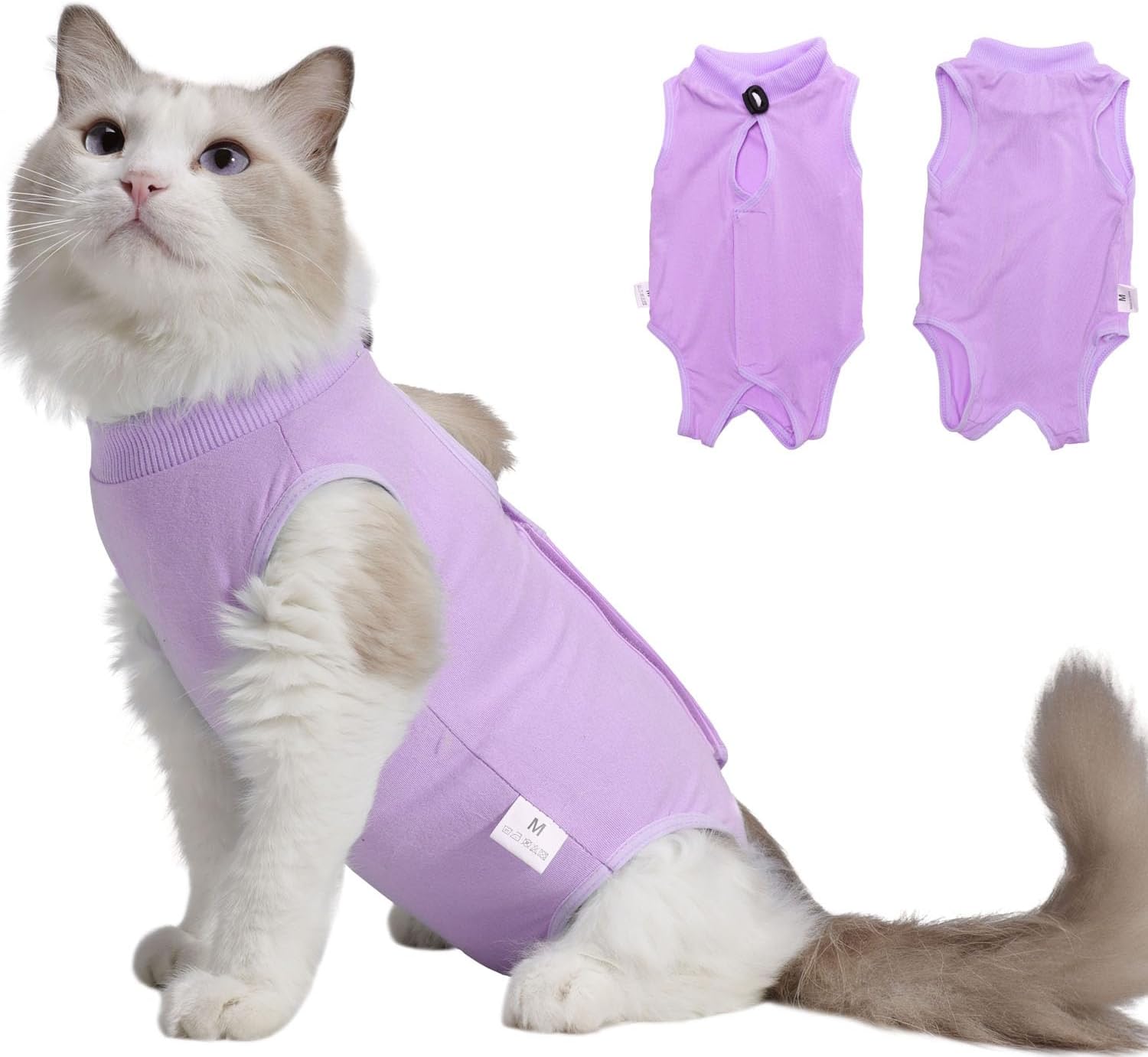 Amazon.com : 3 Pieces Cat Recovery Suit, Cat Onesie After Surgery Anti ...