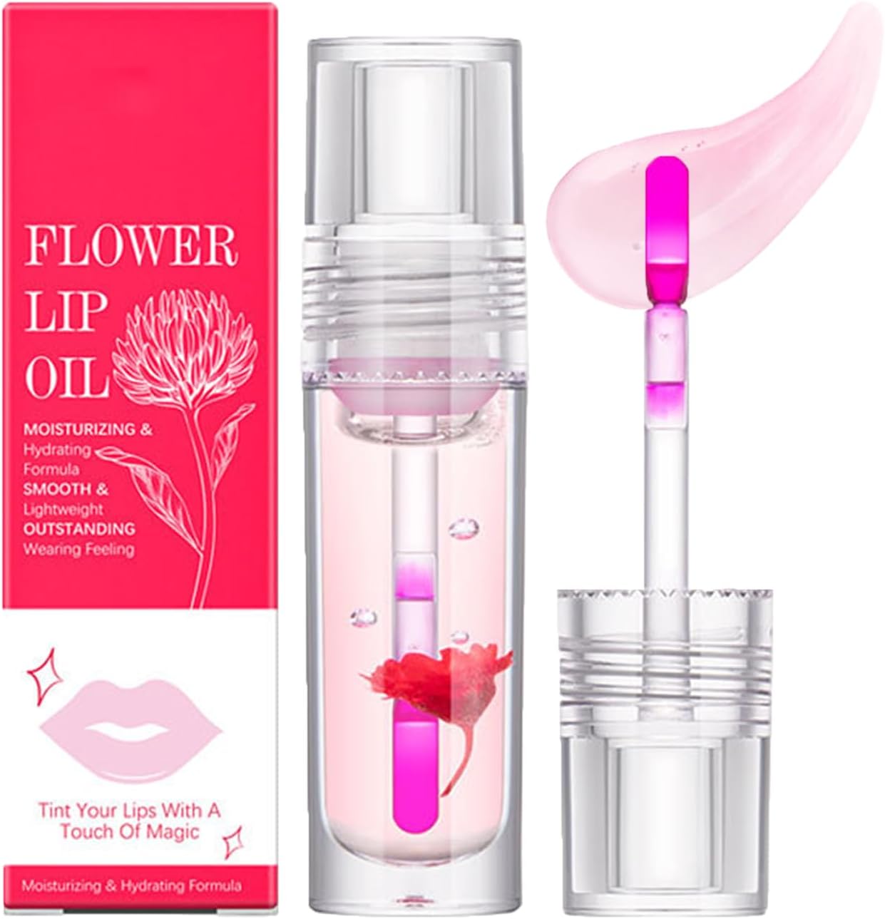 Plumping Lip Oil Tinted - Super Moisturizing Lip Oil Long Lasting ...