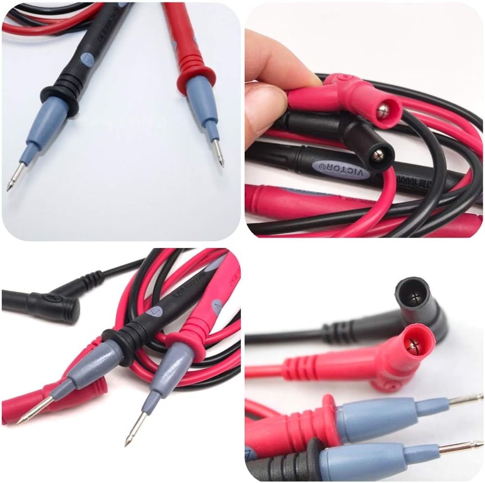 JZK 1x Electrical Test Leads Cable Tester Set 1000V 10A Silicone with ...