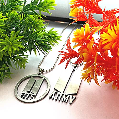 Buy BTS logo locket with BTS ARMY locket combo for girls and boys, BTS ...