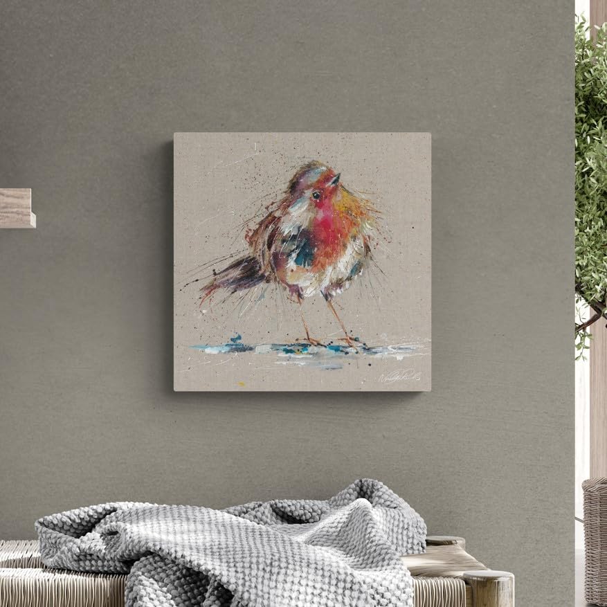 Artko Red Robin Canvas Print – Thinking of You Painting by Nicola Jane ...