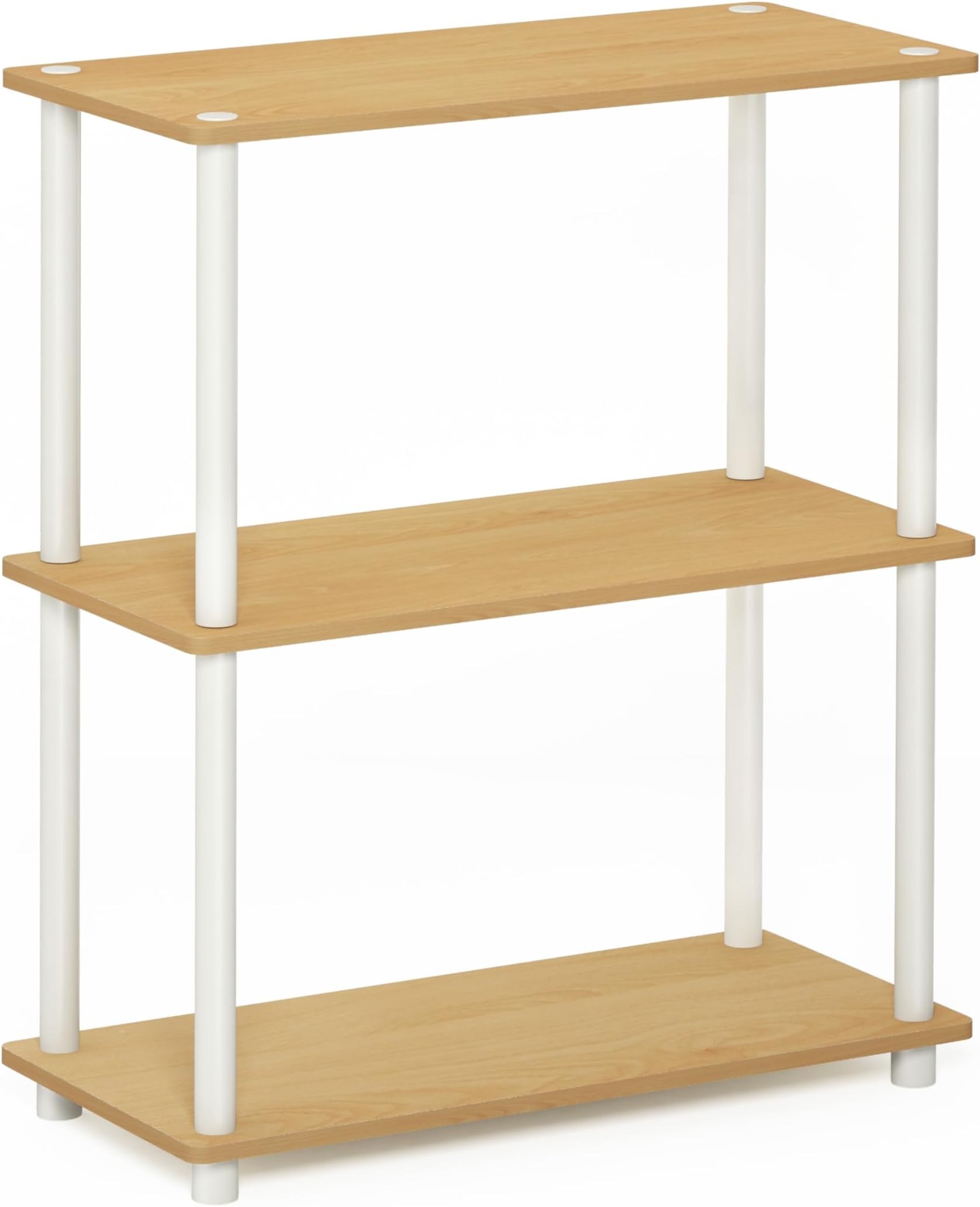 Furinno Turn-N-Tube 3-Tier Compact Multipurpose Shelf Display Rack with ...