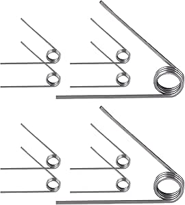 Qrity 10PCS 304 Stainless Steel Small Torsion Spring, Straight Torsion ...