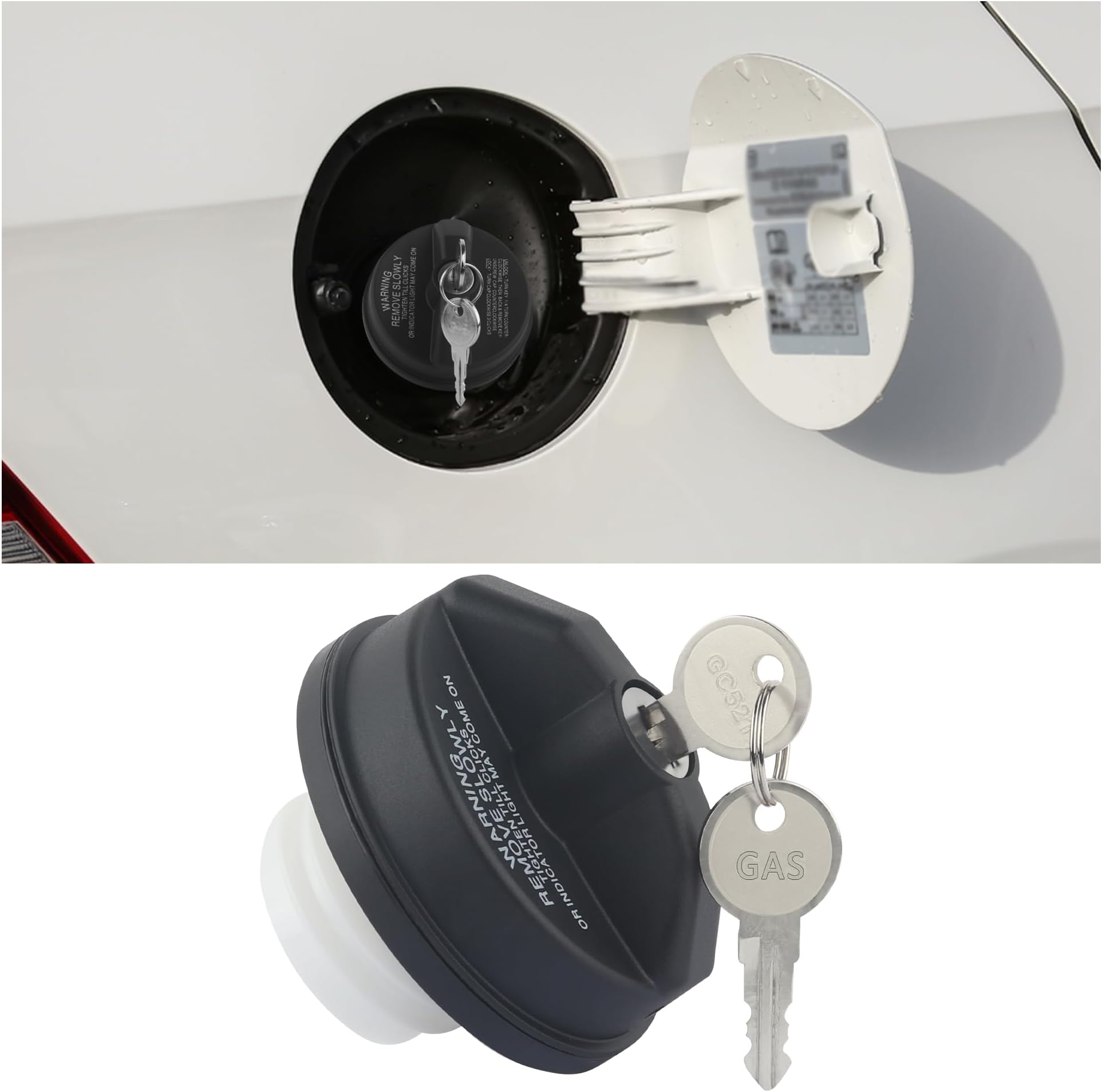 Amazon.com: Car Locking Gas Cap,Automotive Replacement Fuel Tank Cap ...