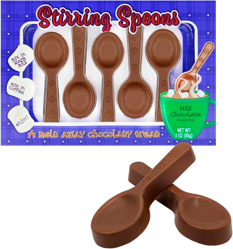 Amazon.com : Fruidles Christmas Chocolate Stirring Spoons Holiday ...
