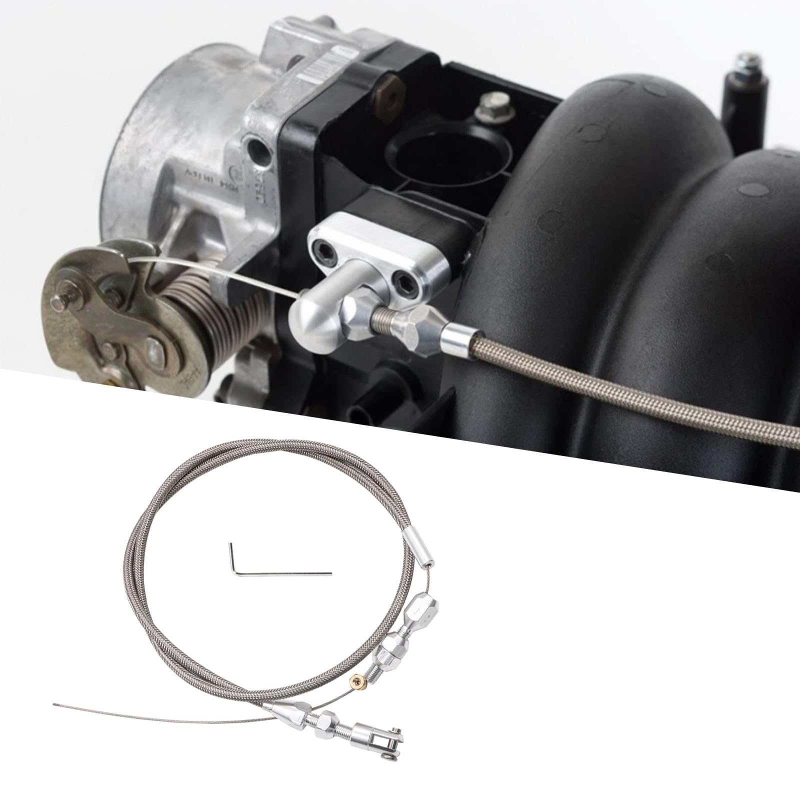 Amazon.com: Jawmoy 1 PC Stainless Steel Throttle Cable Kit, Throttle ...