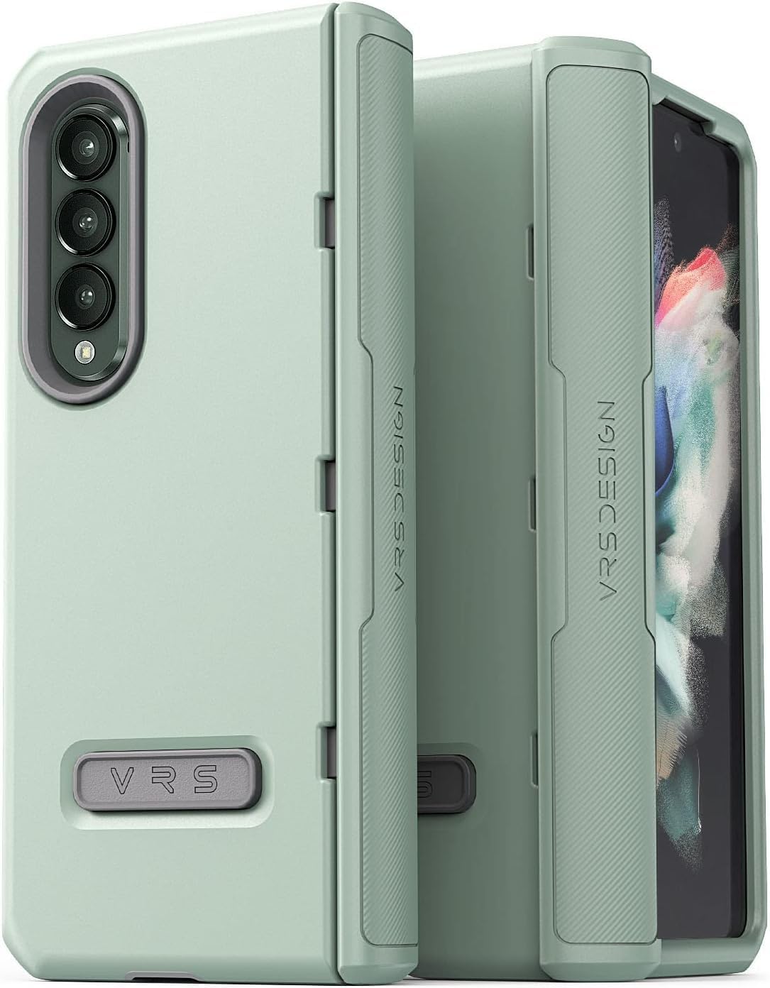 Amazon.com: SAMSUNG Galaxy Z Fold 3 Flip Phone Case, Leather Protective ...