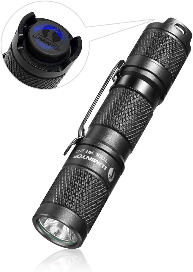 RISEMART Super Small Mini Flashlight AAA CREE XPE-R3 100 Lumens Ultra ...
