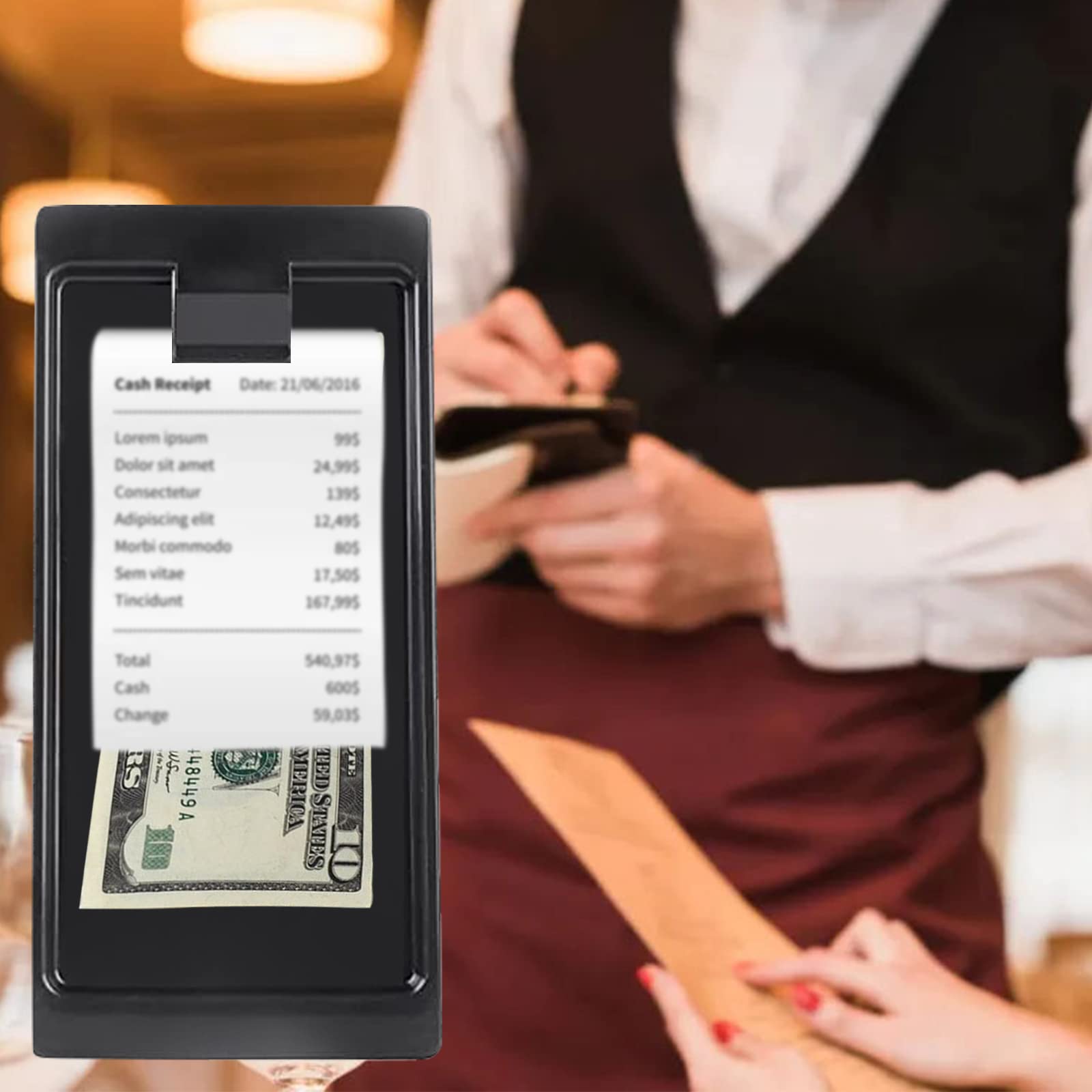 Snapklik.com : 32 Pieces Black Check Holders,Check Presenters For ...