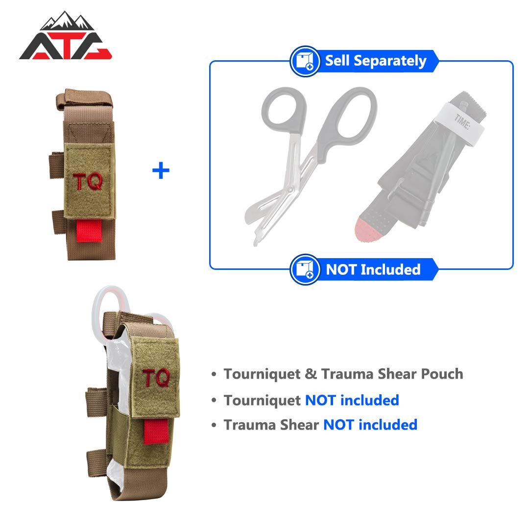 Snapklik.com : Tactical Tourniquet & Trauma Medical Shear Pouch MOLLE PALS Duty Belt Loop EMT EMS