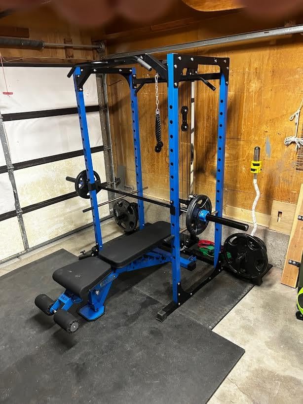 $15/mo - Finance Mikolo Power Cage, Power Rack with LAT Pulldown, Multi ...