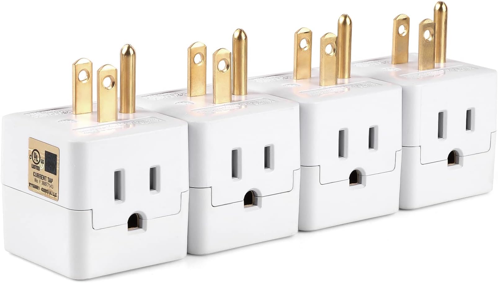 Amazon.com: SYCON Adapter Outlet Extender, 2-Prong to 3-Prong Mini Wall ...