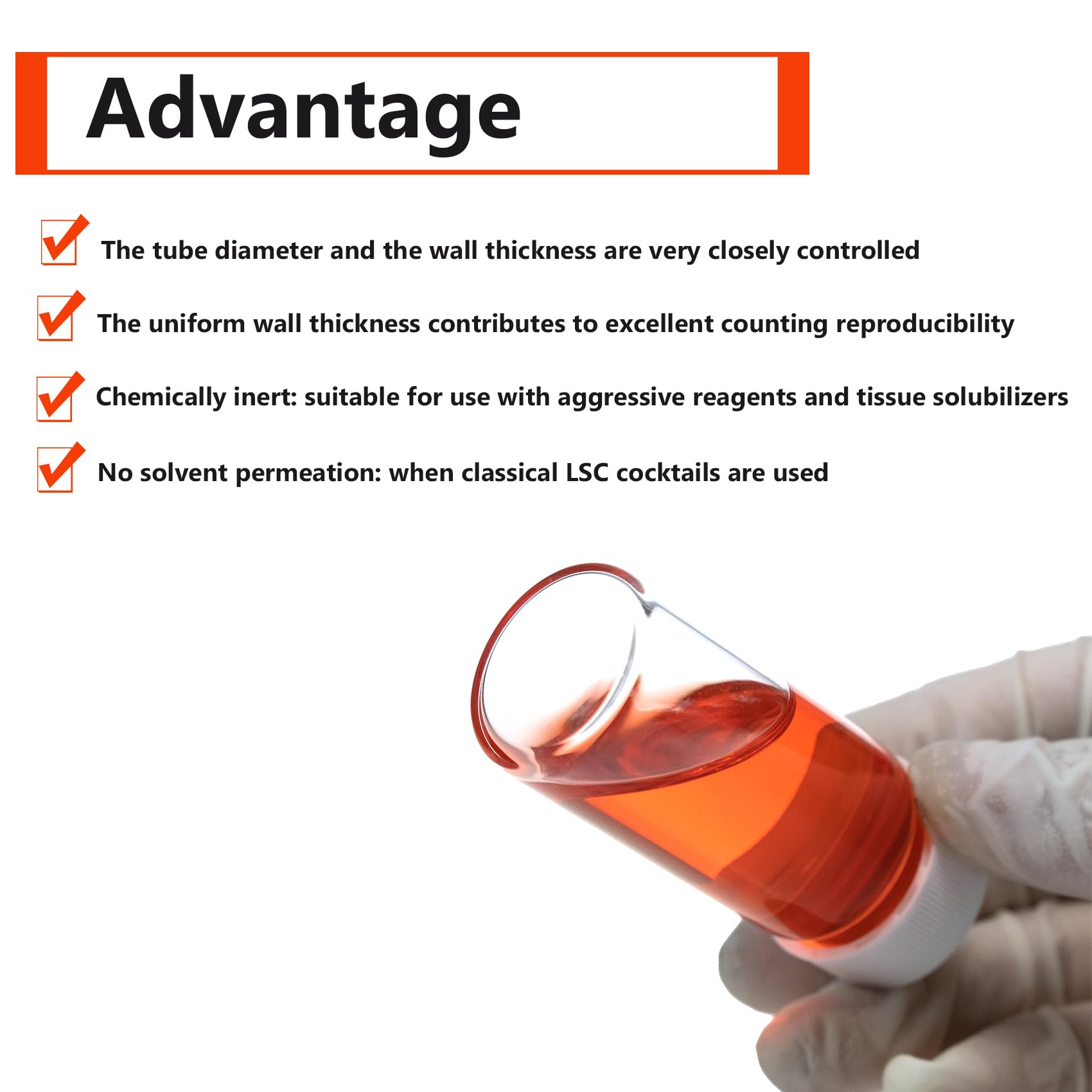 Snapklik.com : PEKYBIO 20 mL Borosilicate Glass Liquid Scintillation Vial