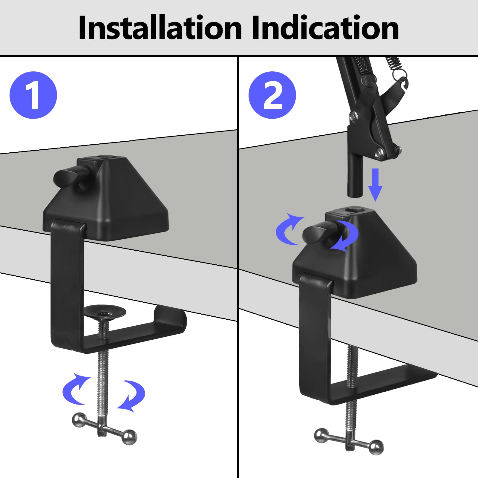 Snapklik.com : Geekria For Creators Microphone Desk Mount Clamp, Boom ...