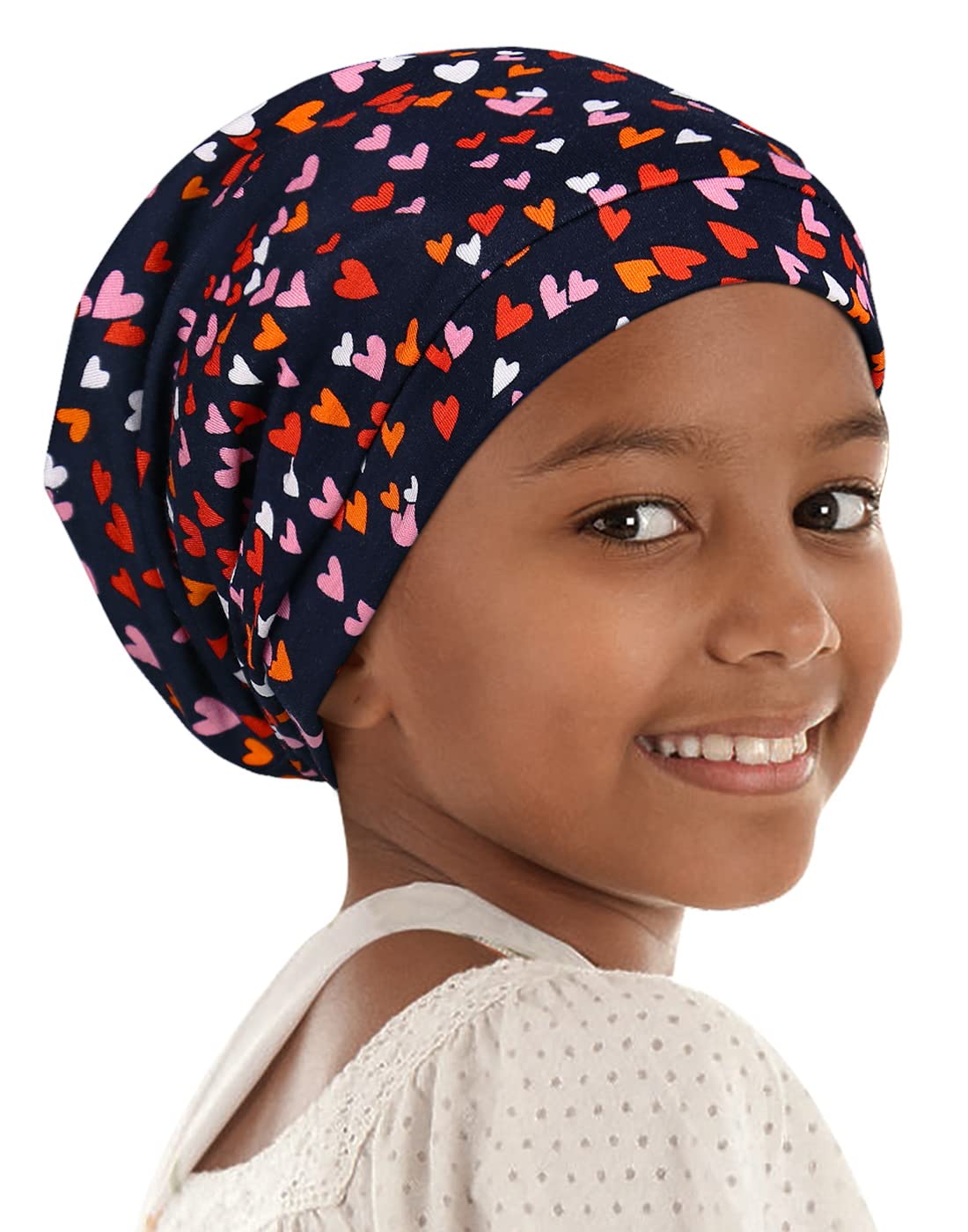 Amazon.com: Hair Bonnets for Girls Satin Silk Night Cap Non Slip ...