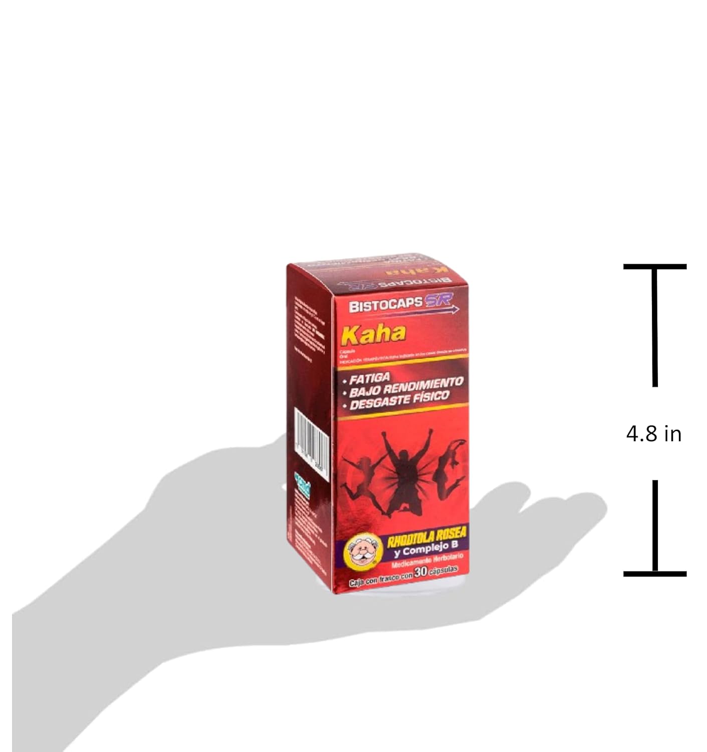 Kaha Bistocaps SR – Rhodiola Rosea & B-Complex – 30 Cápsulas – Suporte ...