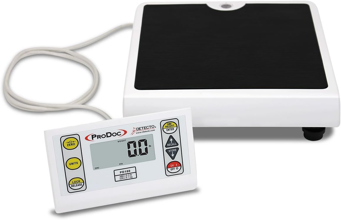 Amazon.com: The Amazing Detecto PD100 Low-Profile Medical Scale with ...