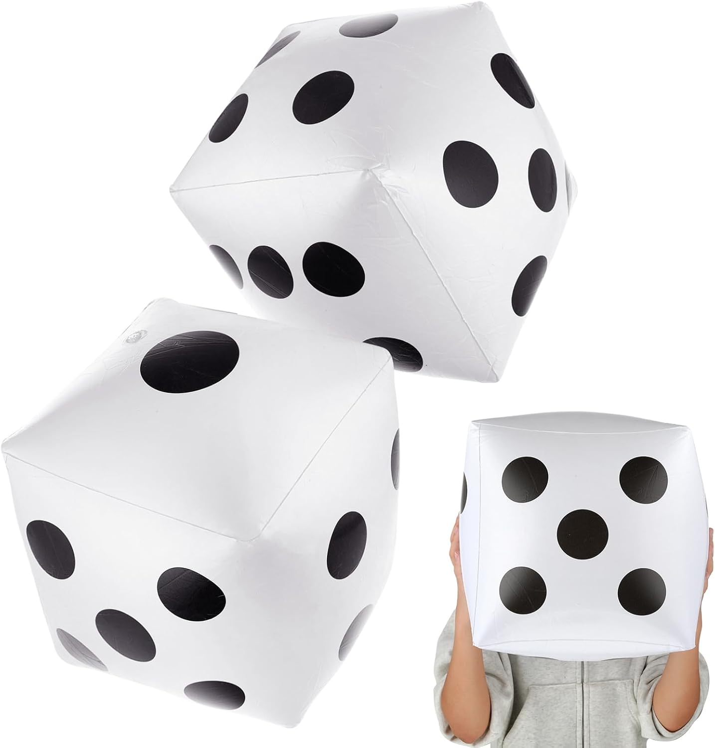 Amazon.com: Prasacco Giant Dice - Jumbo Dice for Pool & Lawn Games, 2 ...