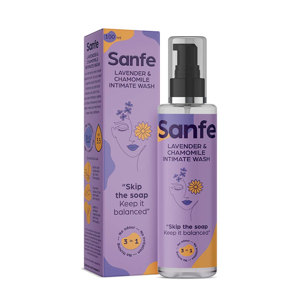 Sanfe Natural Intimate Wash, 3 In 1 - No Odour, No Itching, No ...