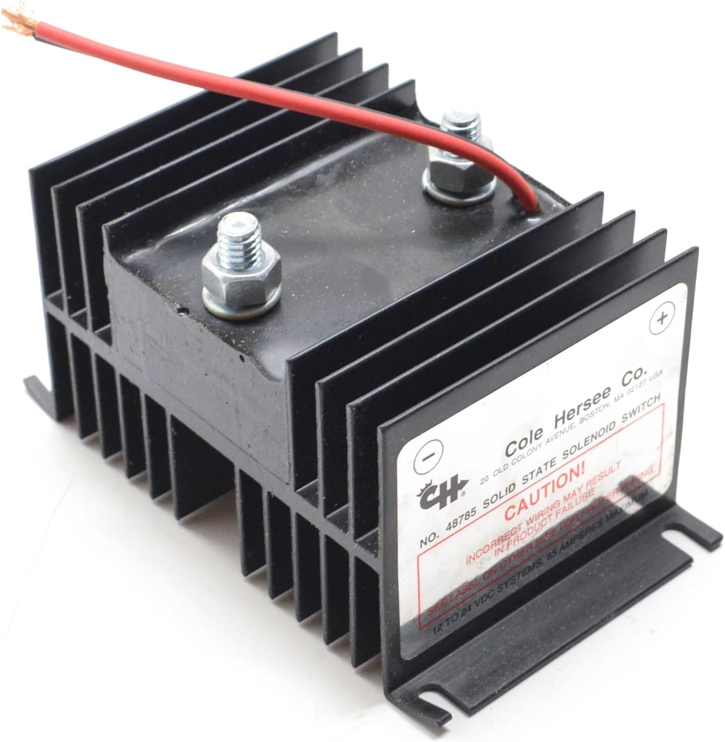 Amazon.com: Cole Hersee 48785-BX 85 Amp Solenoid (Solid State) : Automotive