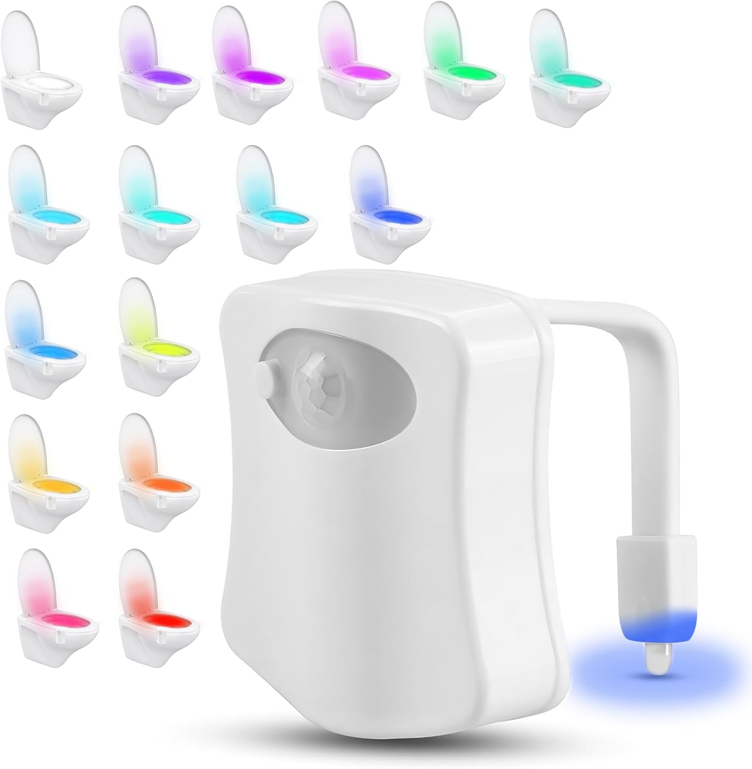 Toilet Light Inside Toilet 16 Colors, Changing Waterproof Automatic ...