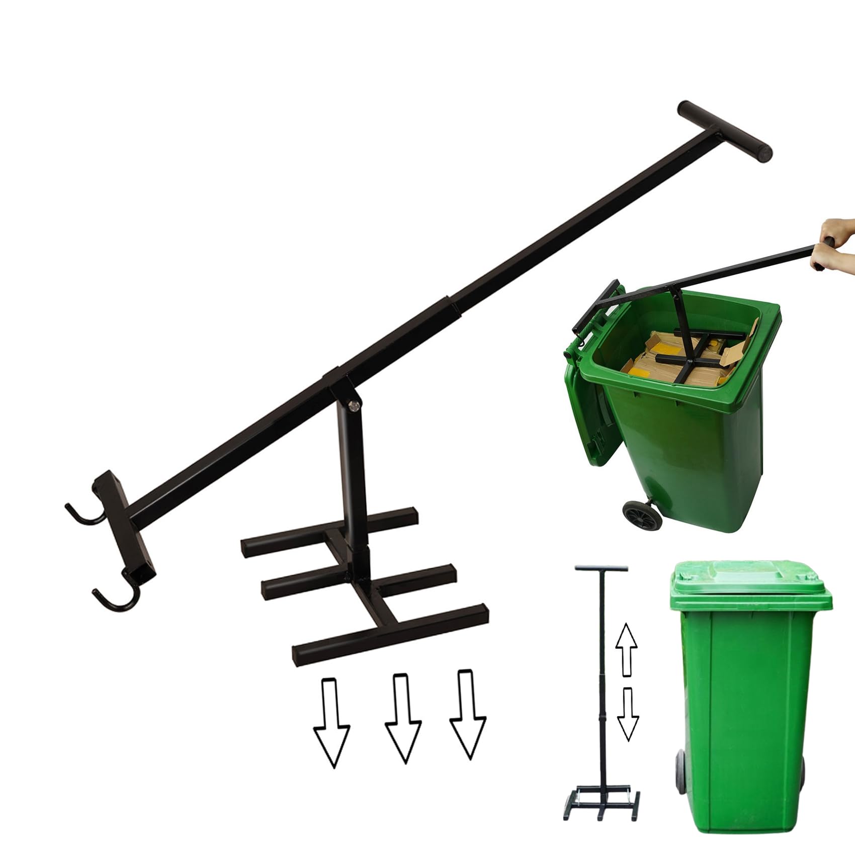 Amazon.com: Wastemate Bin Compactor - Trash Bin Compactor, Manual Trash ...