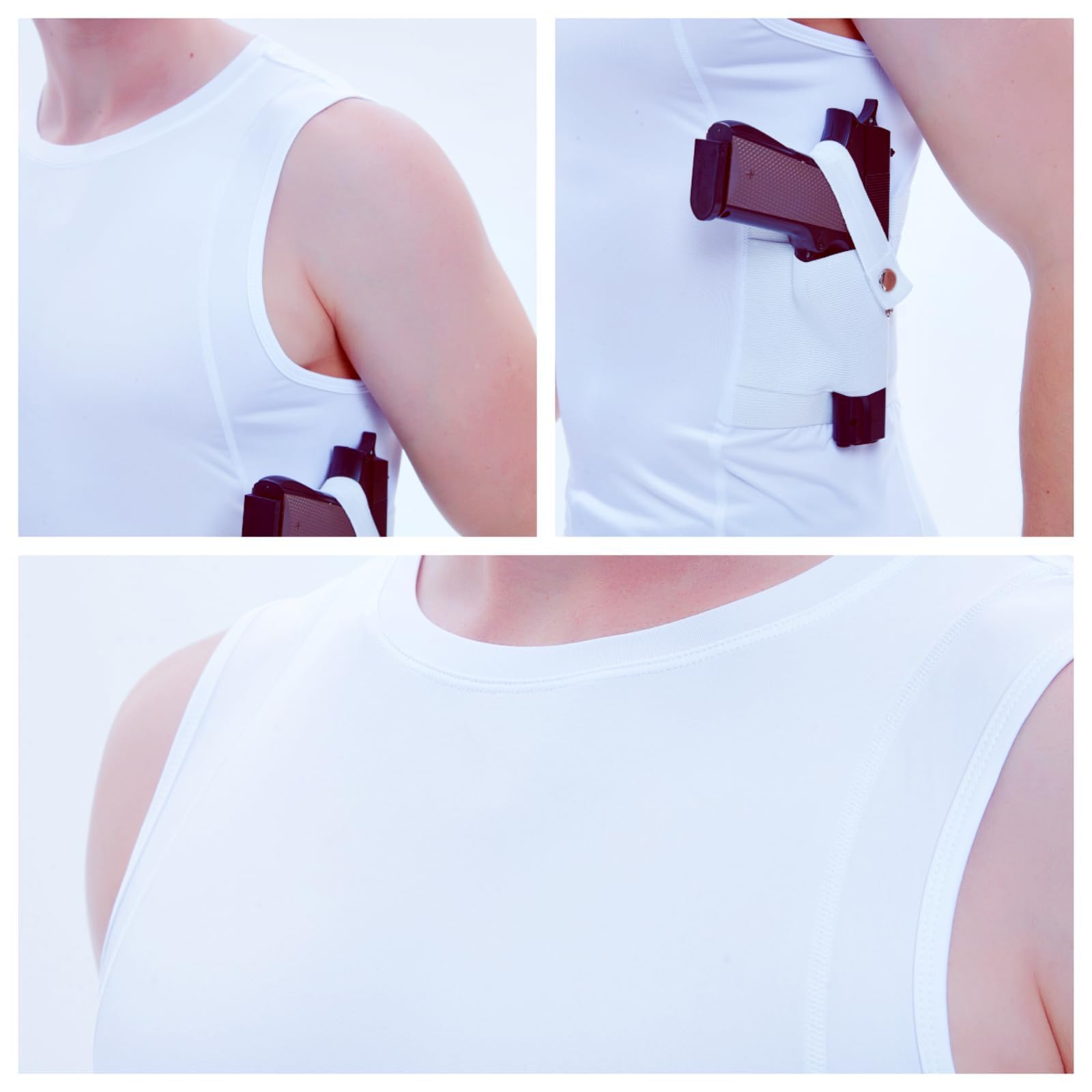 Snapklik.com : LIBOSHENG Holster Tank Top Underarm Concealed Carry ...