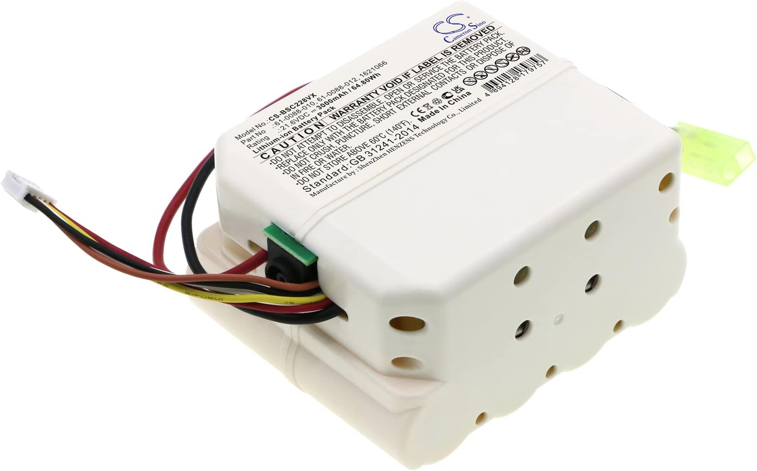 Amazon.com: 3000mAh / 64.80Wh Replacement Battery for Bissell ICONpet ...