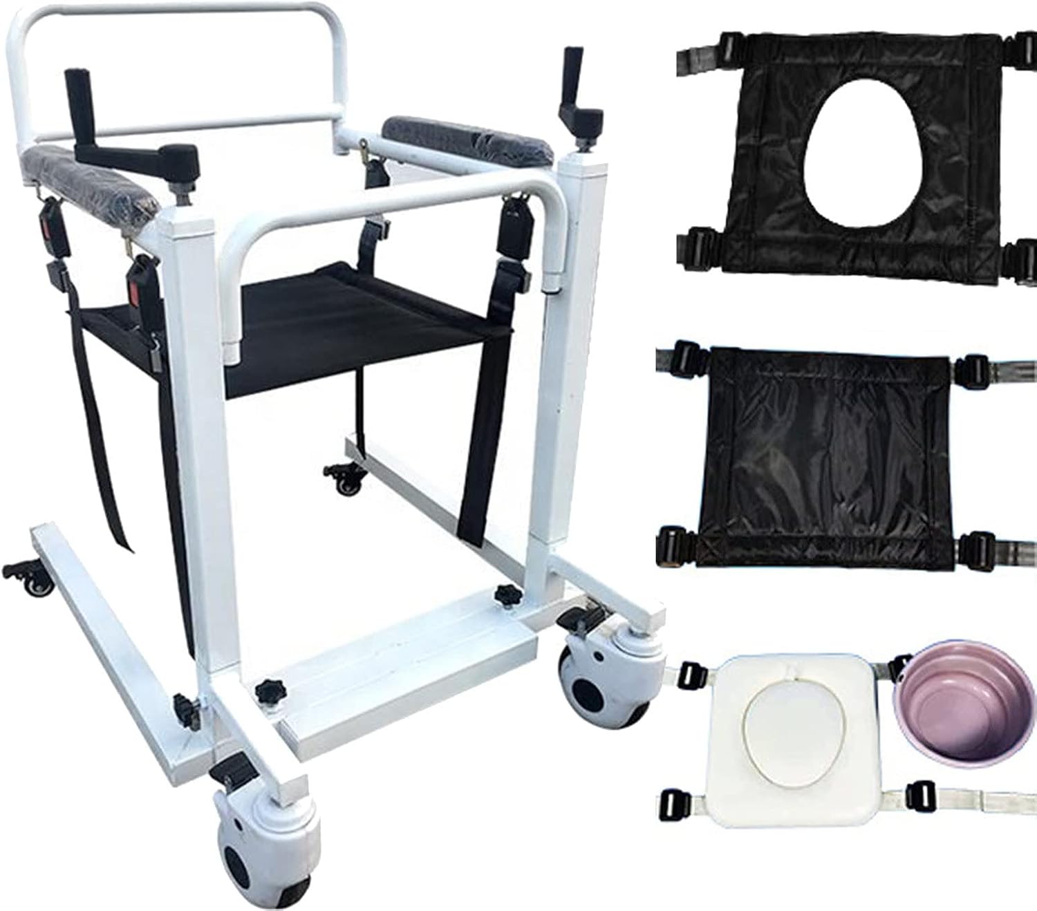 Amazon.com: Portable Patient Lift,Steel Transport Wheelchair ...