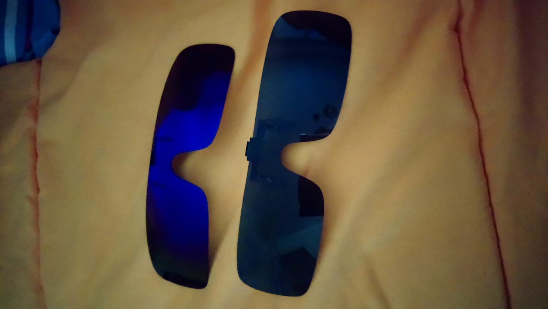 GQUEEN Deux Paires Lunettes Vision Nocturne Clip Polarisées Aviateur ...