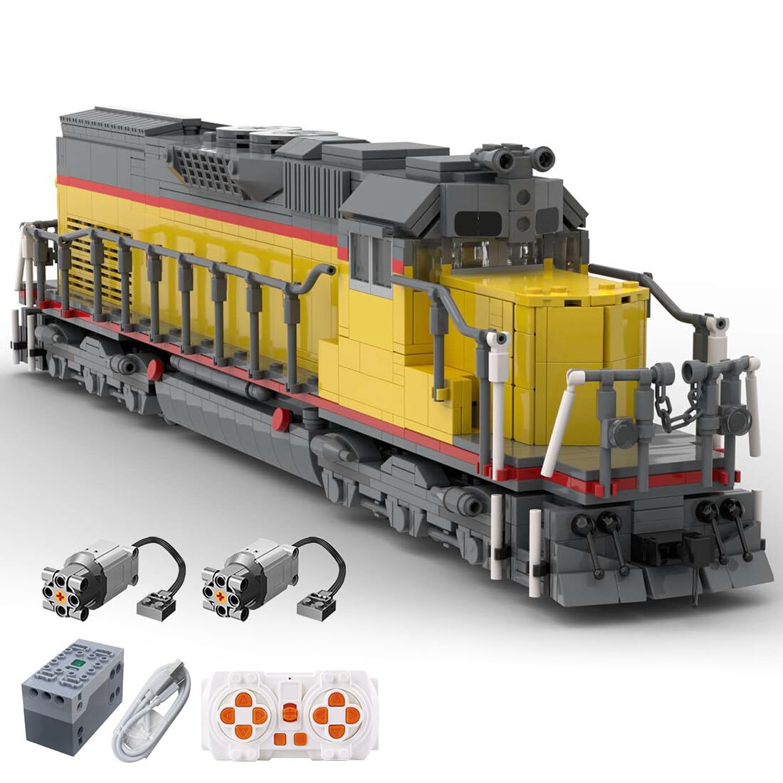 Amazon.com: RIDID Steam Train Building Kit, Pacific SD40T-2 Train ...