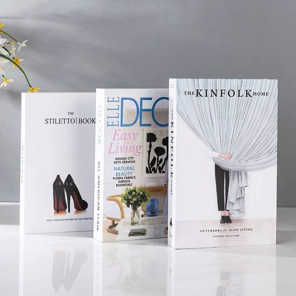 EXCEART Fake Book Decoration Photography Model Book Realistic ...