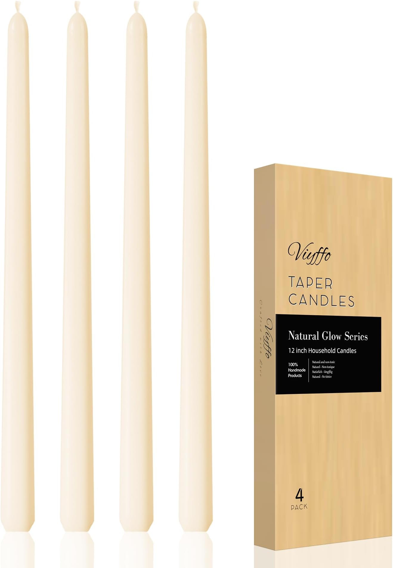 Amazon.com: 12 Pack 10 inch Multi-Color Taper Candle Set for Holiday ...