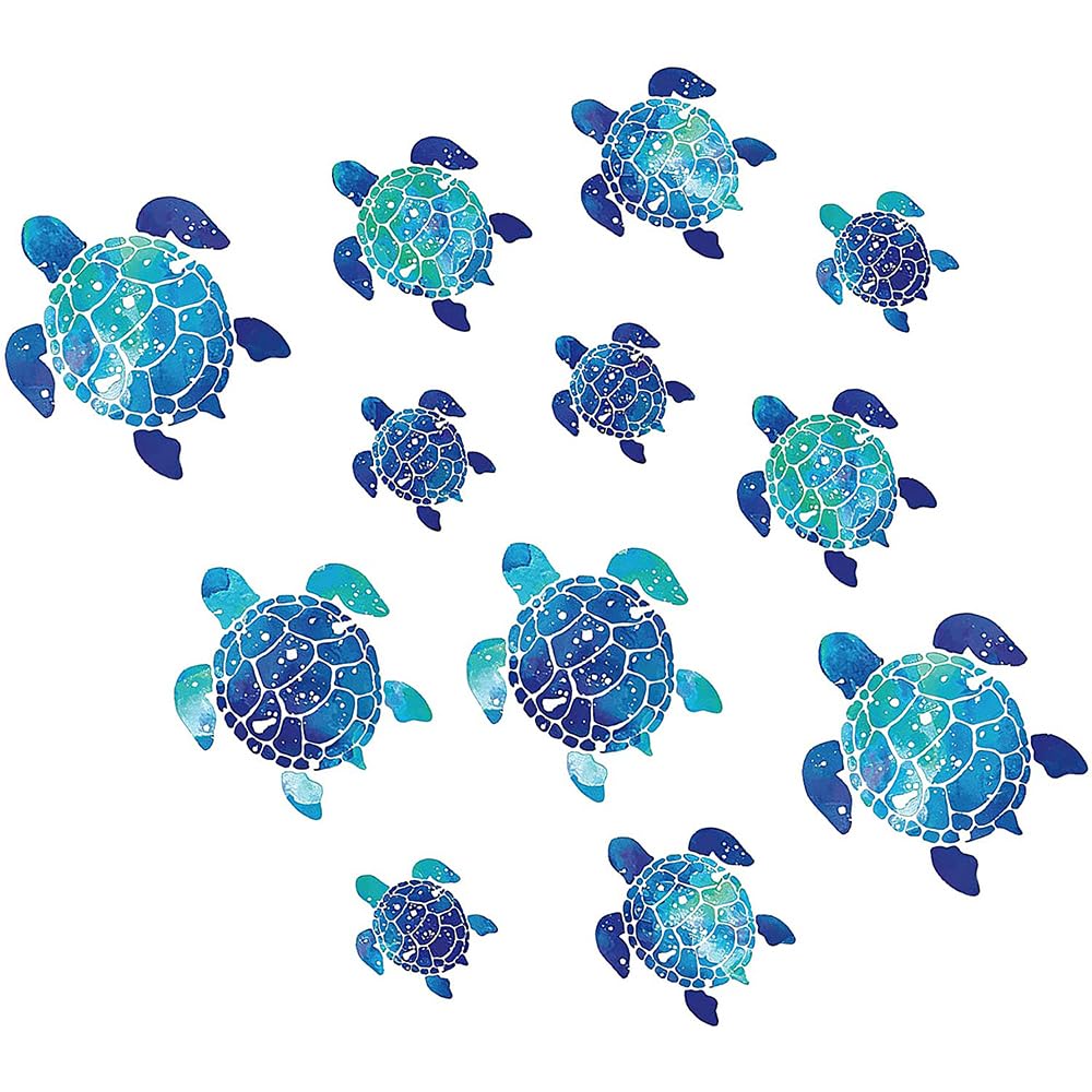 Amazon.com: 24 Pieces Sea Turtle Wall Decals Turtle Vinyl Stickers for ...