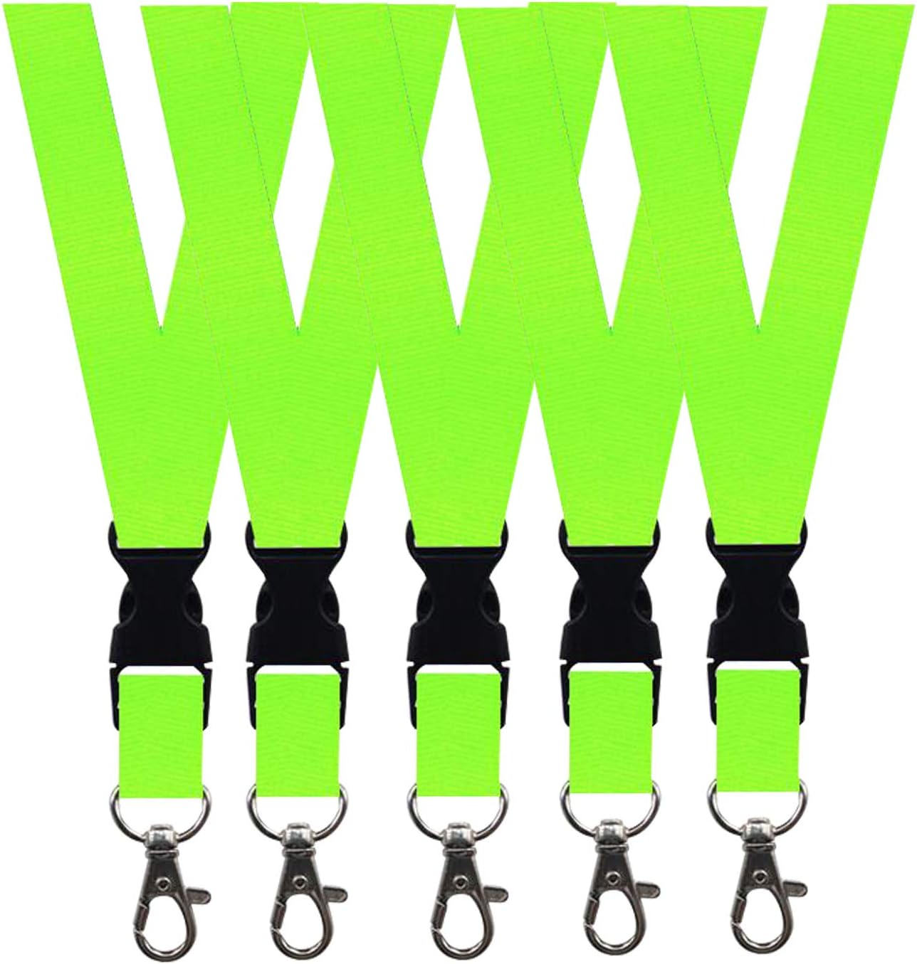 Amazon.com: 5 Pack Neck Safety Lanyards Detachable Buckle Enhanced ...