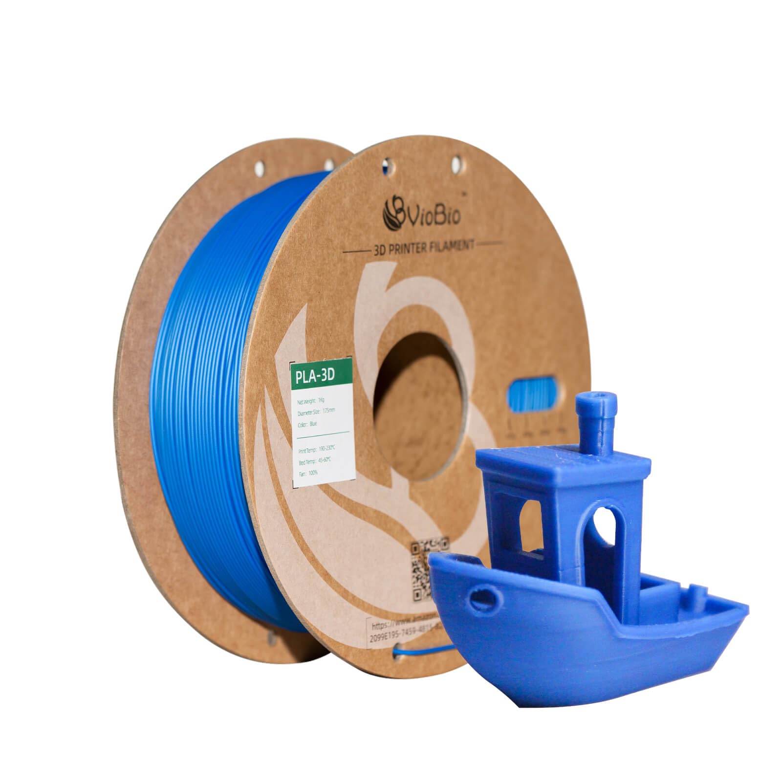 TPOIMNS PLA Filament 1.75mm, Grey PLA 3D Printer Filament,1kg spool (2 ...