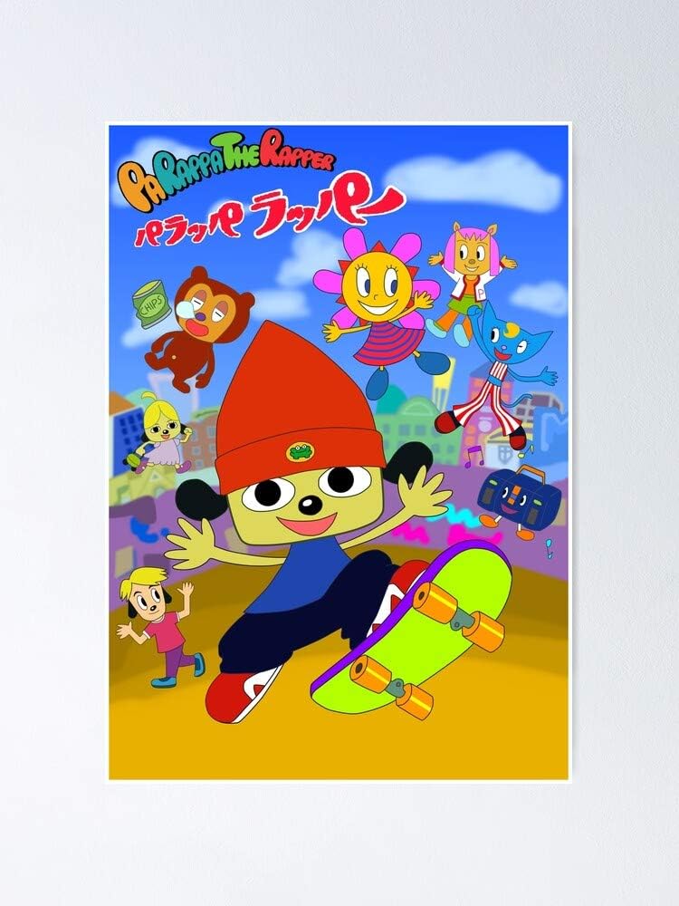 Amazon.com: Parappa The Rapper Anime Poster 12.75" X 17" Inch No Frame ...