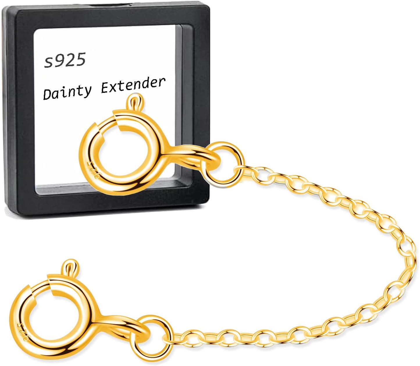 Gold Necklace Extender Gold Chain Extenders for Necklaces 18k Plated ...