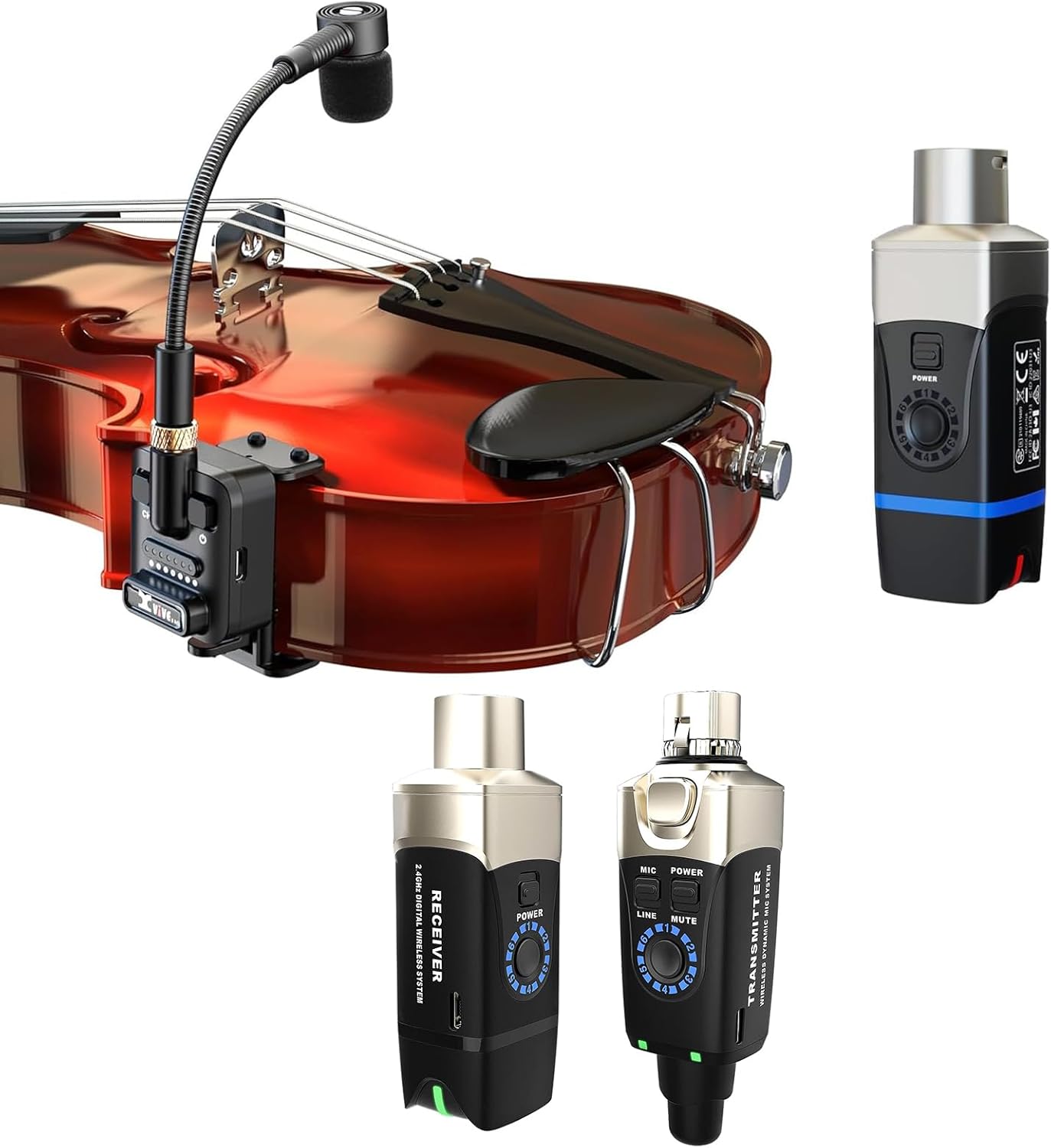 Amazon.com: Xvive U3 Wireless Microphone System Bundle Xvive U9 Violin ...