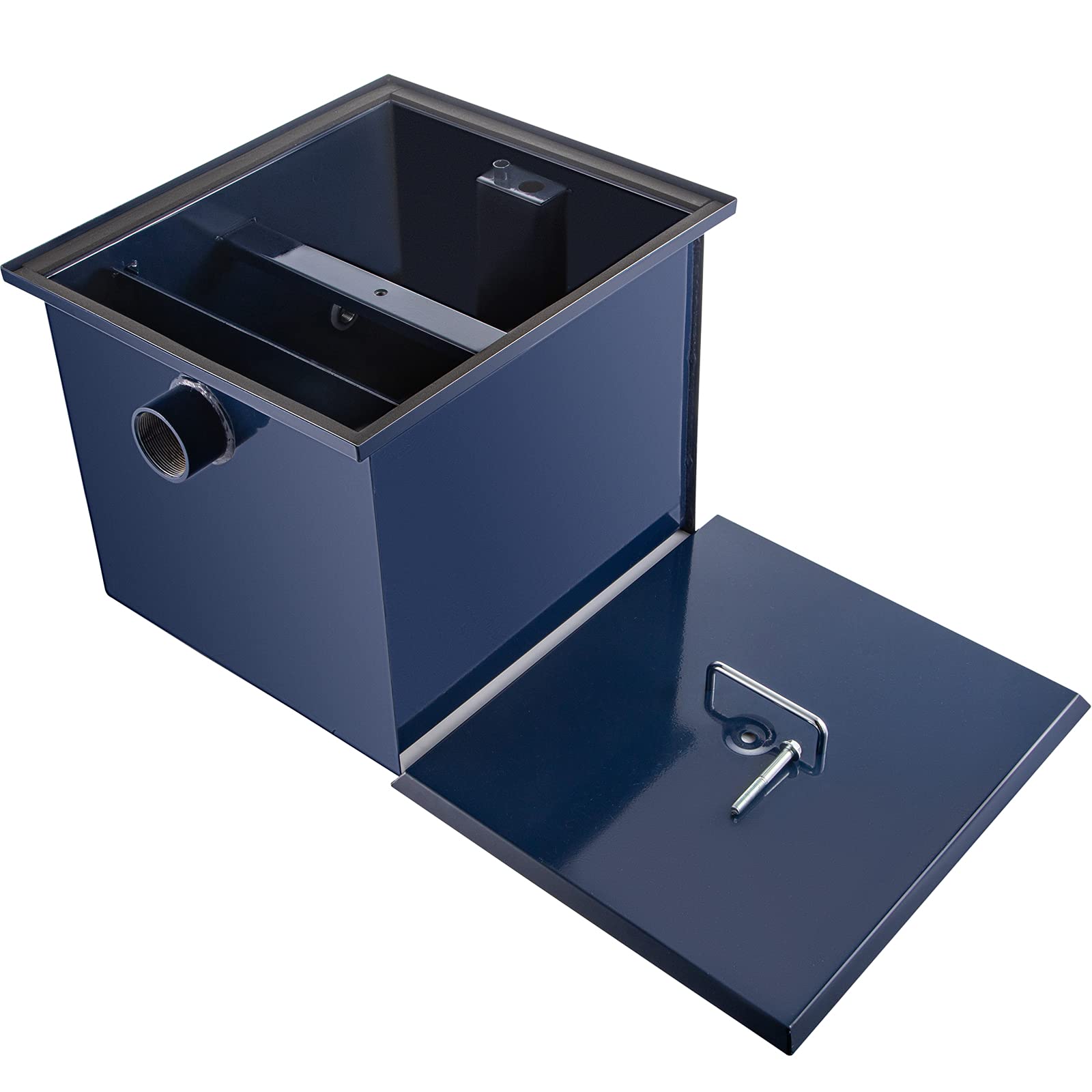 VEVOR Commercial Grease Interceptor 70 LB, Carbon Steel Grease Trap 35 ...