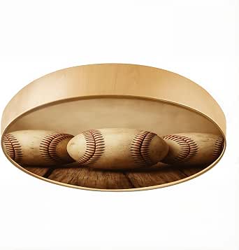 Amazon.com: Flush Mount Ceiling Light Fixture Vintage Baseballs ...