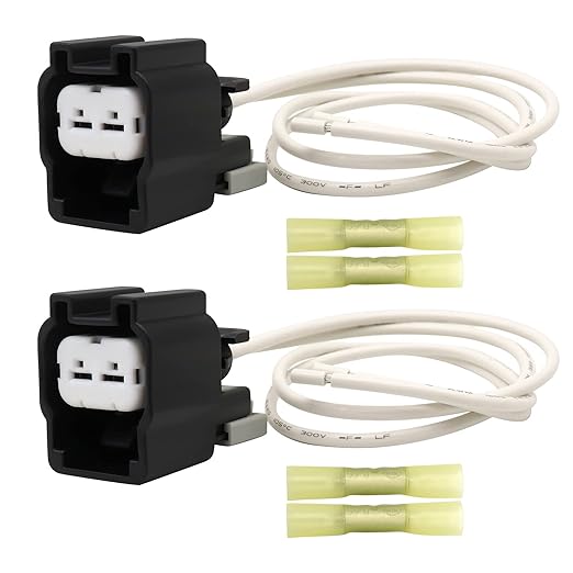 Amazon.com: SecosAutoparts 2Pcs Engine Cooling Fan Motor Connector ...