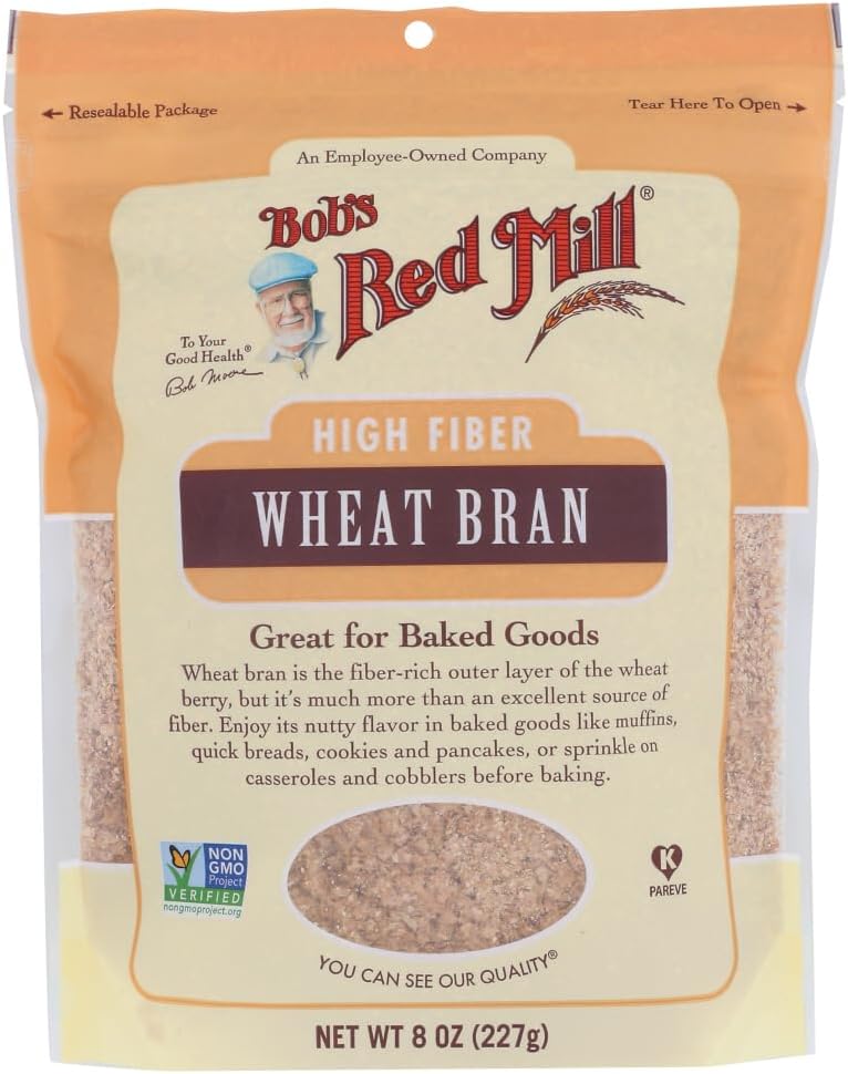 Amazon.com : Bob's Red Mill Wheat Bran, 8-ounce (Pack of 4) : Grocery ...