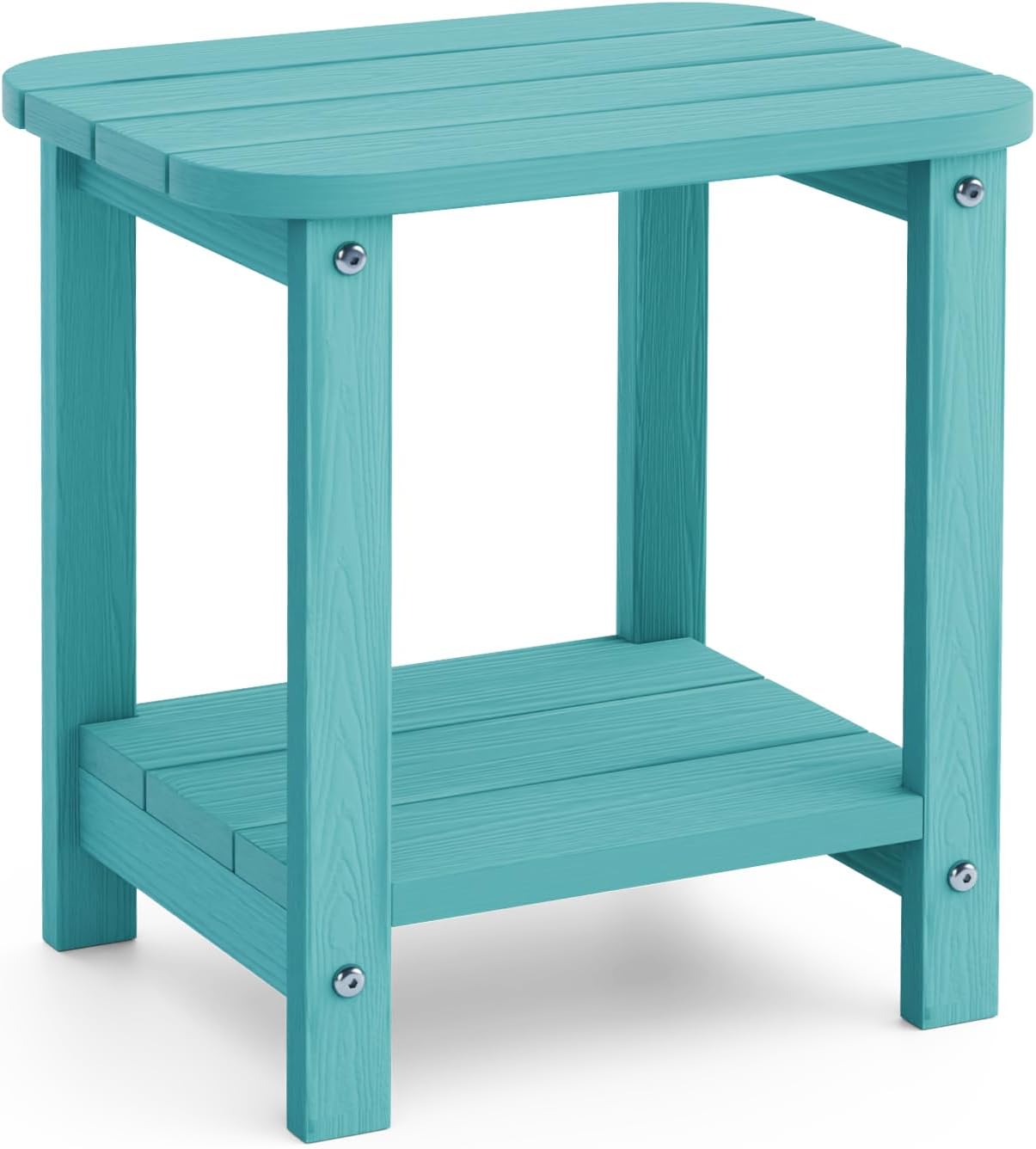 Amazon.com: UQQUUNIQ 2-Tier Outdoor Side Table, 16" Adirondack Small ...