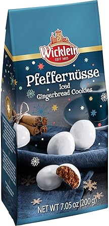 Amazon.com : Wicklein Pfeffernusse Iced Gingerbread Cookie Bag, 7.05 oz ...