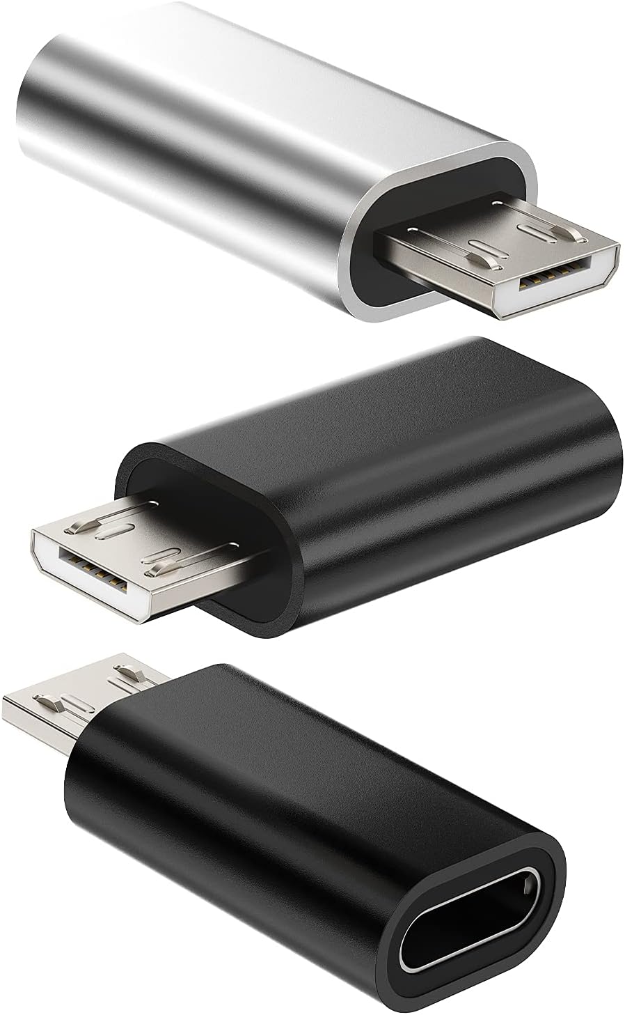 Amazon.com: Micro USB Female to Lightning Male Adapter(3pack)Android ...