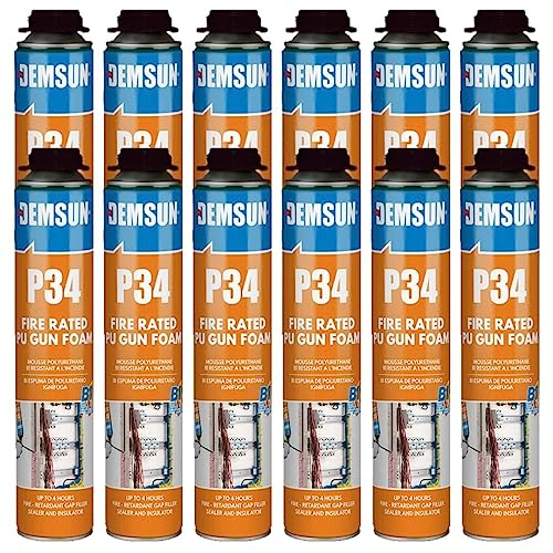 Demsun P34 B1 Fire Rated Polyurethane Gun Foam 750 ML (12) : Amazon.ca ...