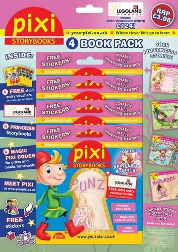 Buy Pixi Storybooks: Princess Pack: 4 Mini Pixi Books with Stickers ...