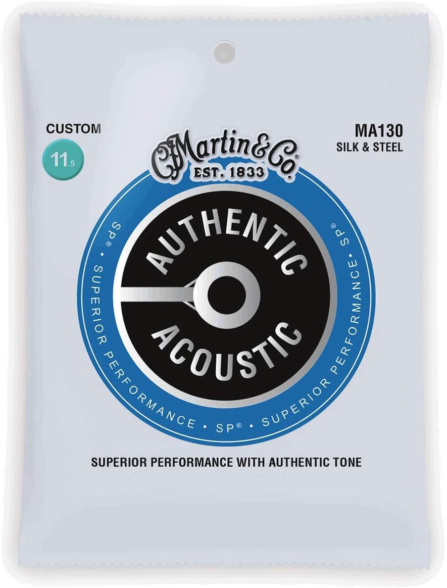 Amazon.com: Martin M130 80-20 Silk & Steel Strings Acoustic Guitar ...
